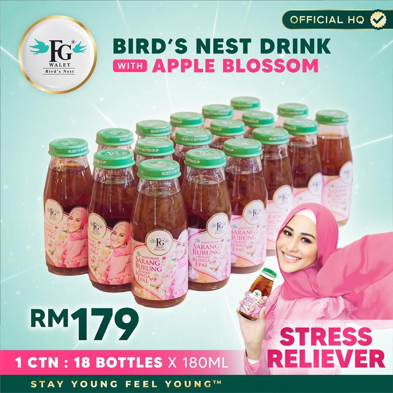 FG Walet Bird's Nest Drink with Apple Blossom 180ML - TikTok Shop Malaysia