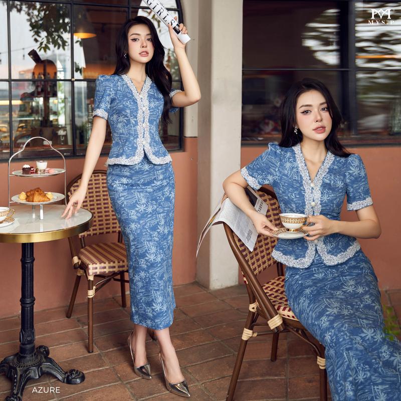 Set váy AZURE hàng cao cấp chính hãng Mys.P - TikTok Shop Vietnam