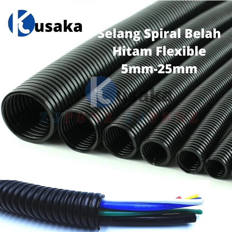 Selang Spiral Belah Kabel 5mm - 25mm Pelindung Pembungkus Kabel - Shop ...