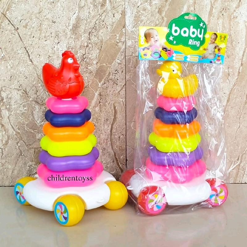 Mainan Edukasi Stacking Duck / Mainan Donat Ring / Baby Ring - Shop ...
