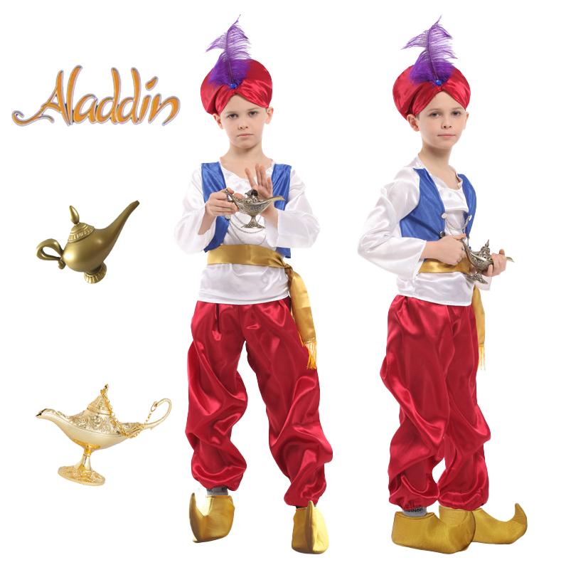 Aladdin Arabian Prince Cosplay Costume for Kids Boy - Vest Pants ...