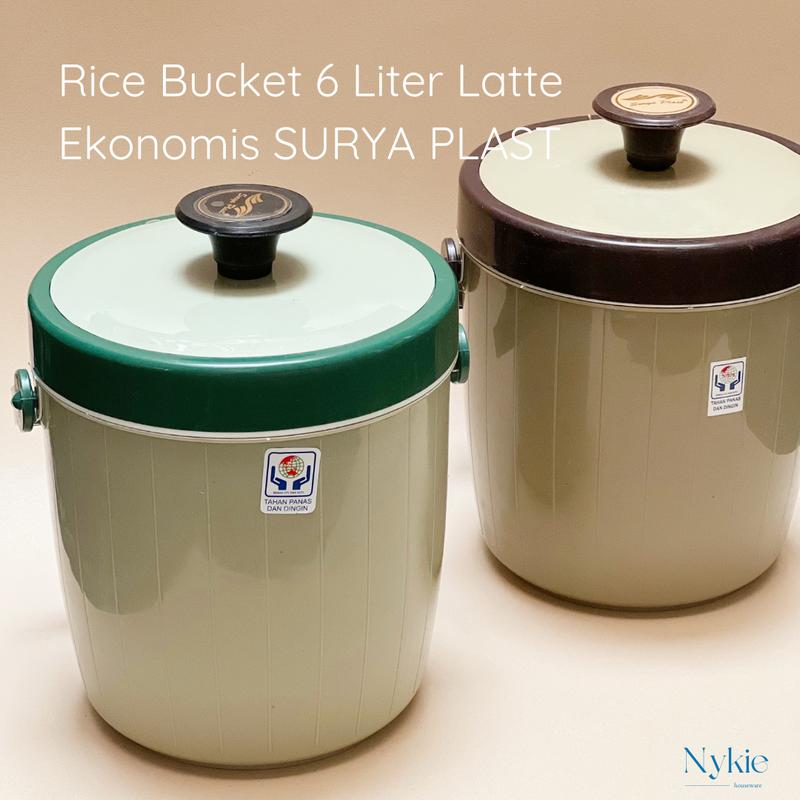 Ice/Rice Bucket Latte 6 Liter Ekonomi SURYAPLAST - Shop | Tokopedia