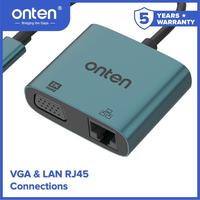 Jual Onten Converter OTN-UC289 Fast 2 In 1 USB 3.0 Type C to 2K VGA dan ...