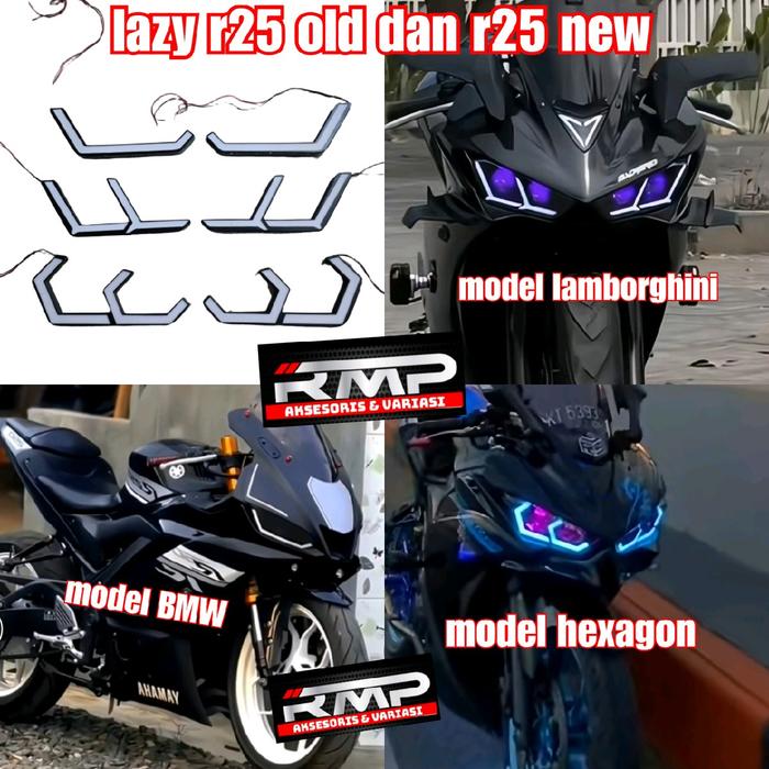Jual Lampu Lazy Eye Yamaha R25 Old dan R25 New PNP Model Hexagon ...
