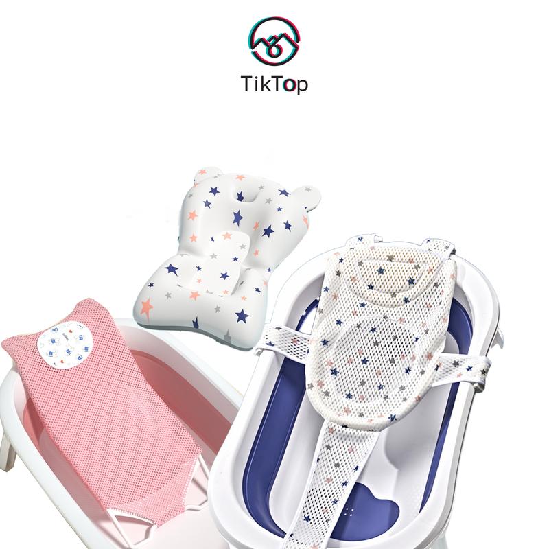Tiktop Baby Newborn Baby Adjustable Bathtub Net Tempat Mandi - TikTok ...