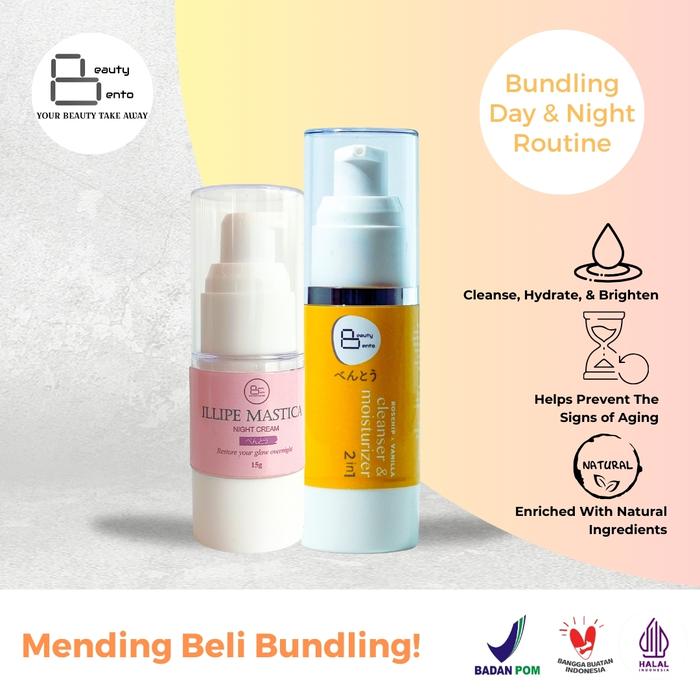 Promo BUNDLING Beauty Bento ILLIPE MASTICA Night Cream 15g + 2in1 ...
