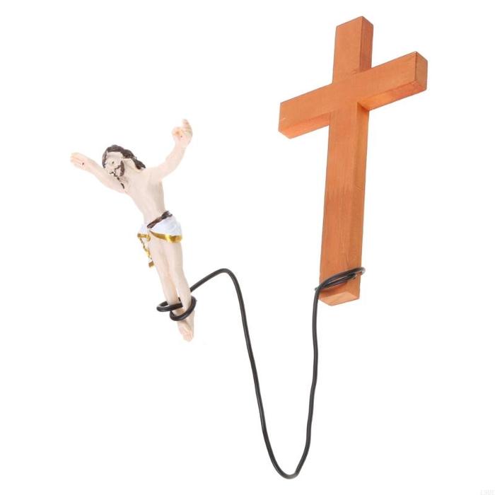 Jual L9BE Innovative Decor Bungee Jumping JesusChrist Figure Religious ...