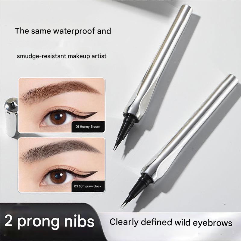 RUW Pensil Alis 2 Titik Tahan Air & Tahan Lama 2 Prong Nibs Warna Honey ...