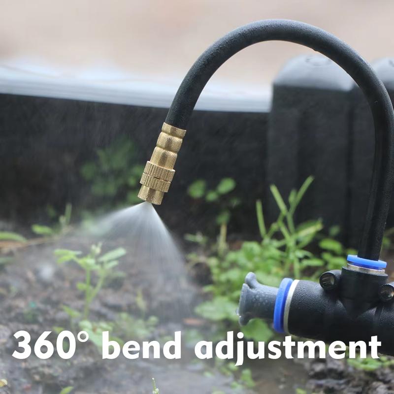Garden Programmable Timer Misting Cooling System 360° Free-bend Misting ...