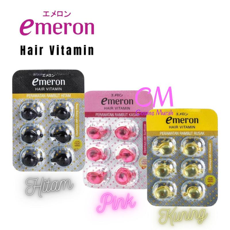 EMERON Hair Vitamin BPOM ORIGINAL / Vitamin Rambut Perawatan Rambut ...