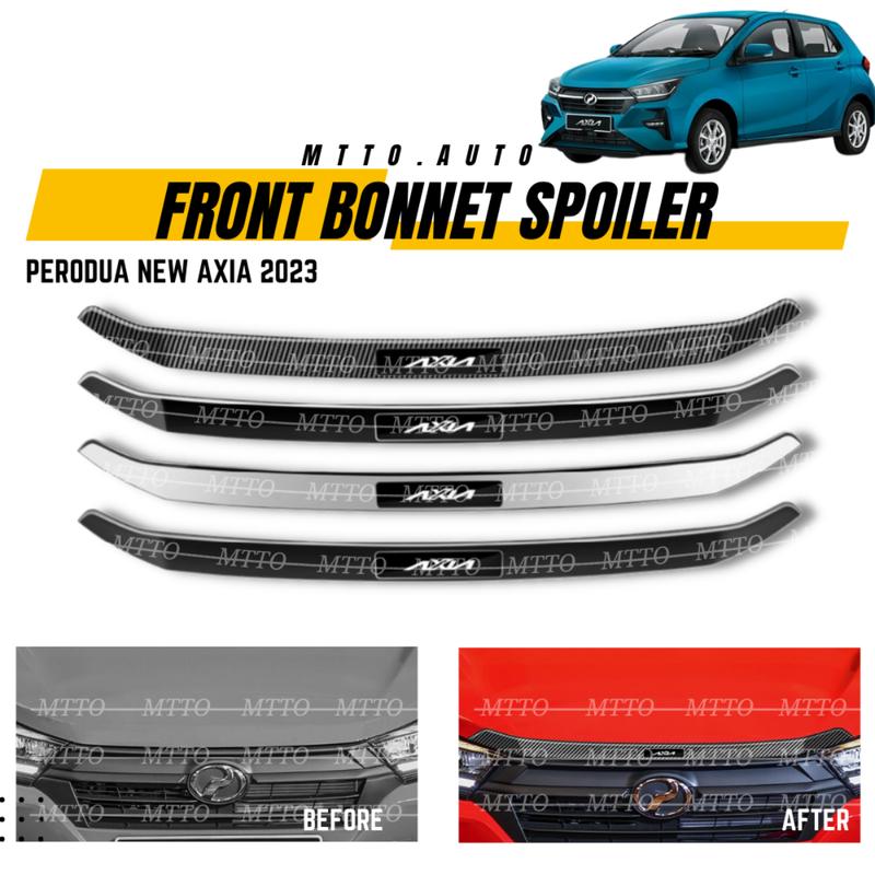 MTTO Perodua New Axia 2023 Exterior Car Front Bonnet Spoiler - TikTok ...