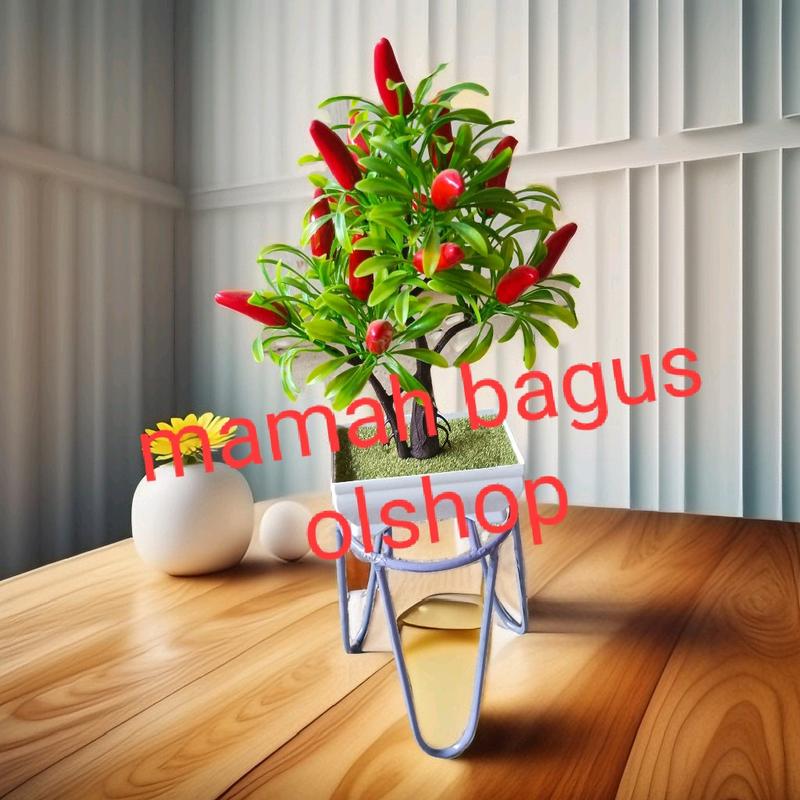 tatakan pot mini dim 10cm tinggi 15cm / standing planter / tanaman ...