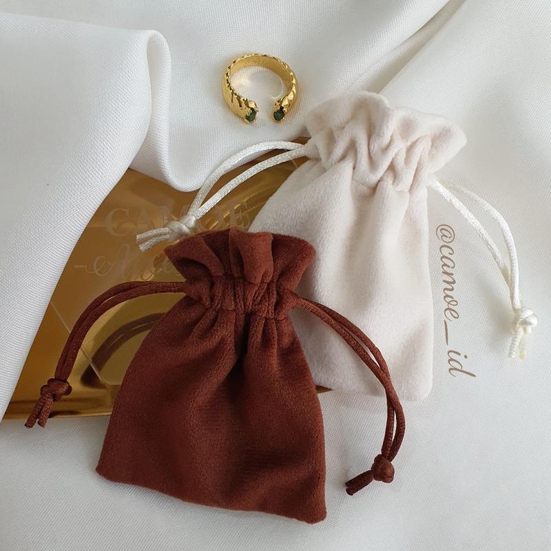 CAMOE - Premium Travel Multipurpose Velvet Jewelry Storage Drawstring ...