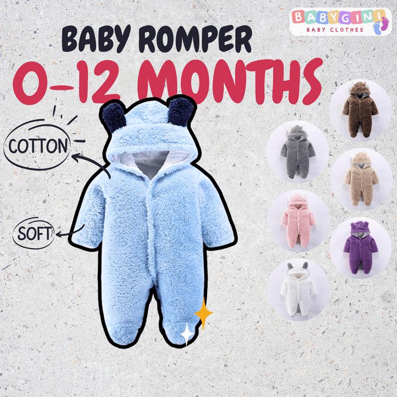 BABYGINI Fleece Baby Romper Baby Boy Girl Baju Baby Boy Girl - TikTok ...