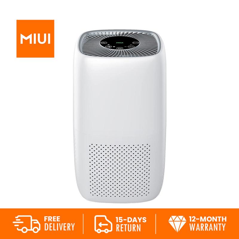 MIUI Air Purifier for Home Allergies Pets Hair in Bedroom, 300 sq ft ...
