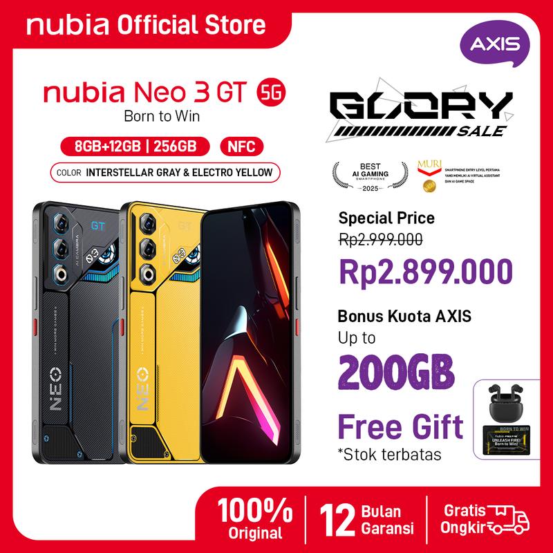 (SPECIAL CREATOR) Handphone Gaming nubia Neo 3 GT 5G RAM 20 GB (8 +12 ...
