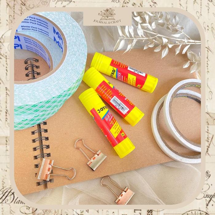 Jual Lem Kertas Glue Stick Joyko 8 gr Lem kering roll glue tape roll ...