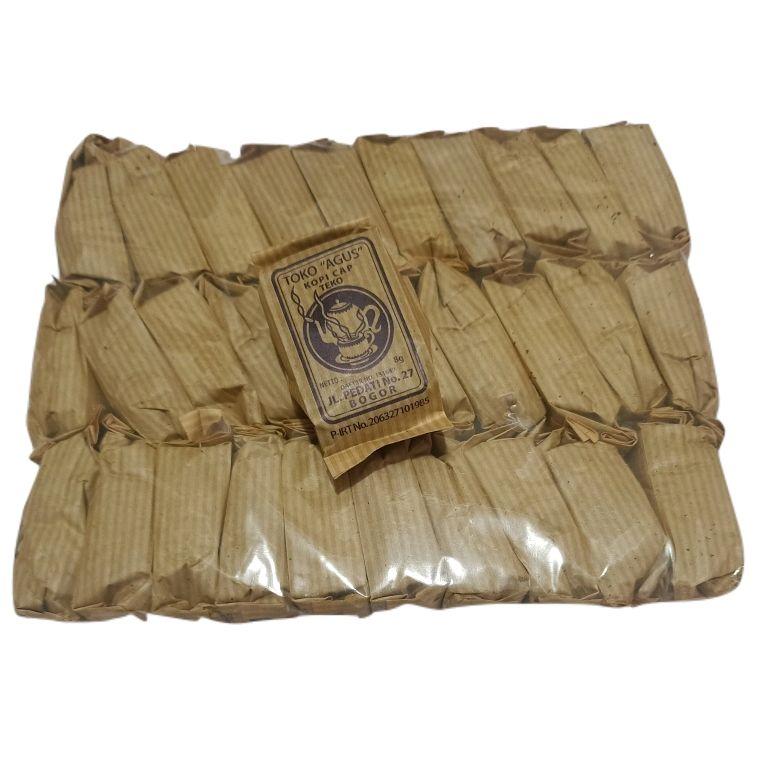 Kopi Cap Teko Toko Agus Bungkus Kertas 8 Gr Isi 30 Bungkus Coffee ...