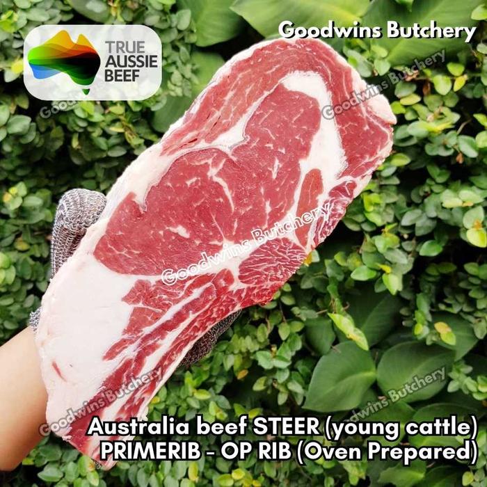 Promo Beef PRIMERIB OP RIB (Oven Prepared Rib) Australia STEER (young ...