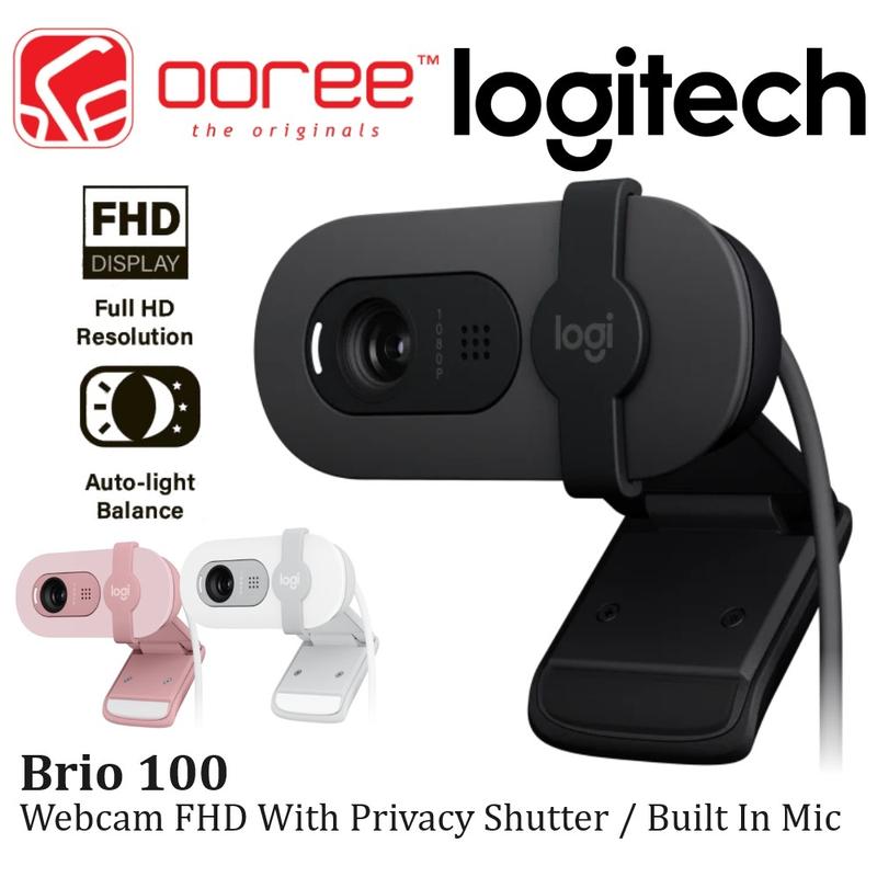 LOGITECH BRIO 100 FULL HD 1080P WEBCAM WITH AUTO-LIGHT BALANCE ...