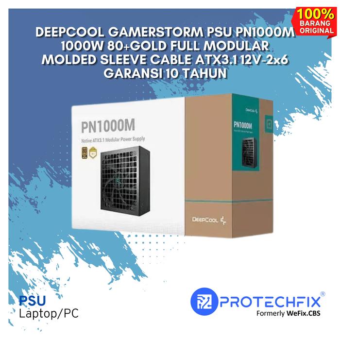 Jual DEEPCOOL GAMERSTORM PSU PN1000M 1000W 80+GOLD FULL MODULAR MOLDED ...