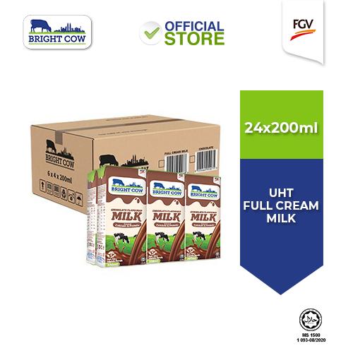 Susu UHT Berperisa Coklat Bright Cow - 200ml x 24 - TikTok Shop Malaysia