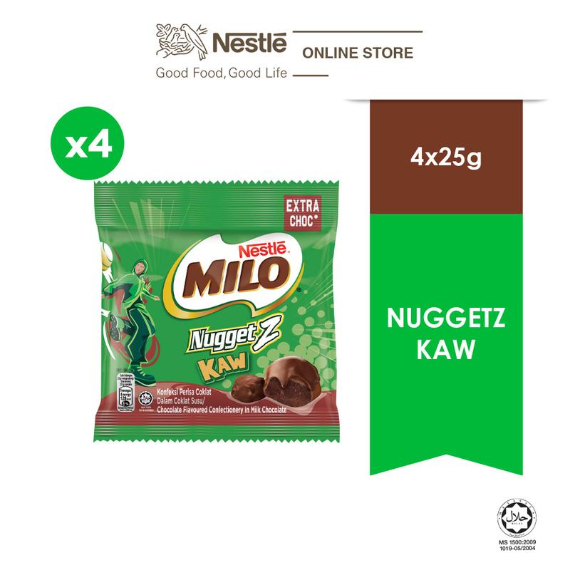 NESTLE MILO NuggetZ Kaw 25g Bundle of 4 - TikTok Shop Malaysia