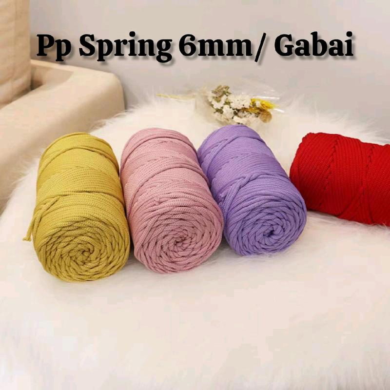 PP Spring Yarn 6mm / PP Gabai 300g - TikTok Shop Malaysia