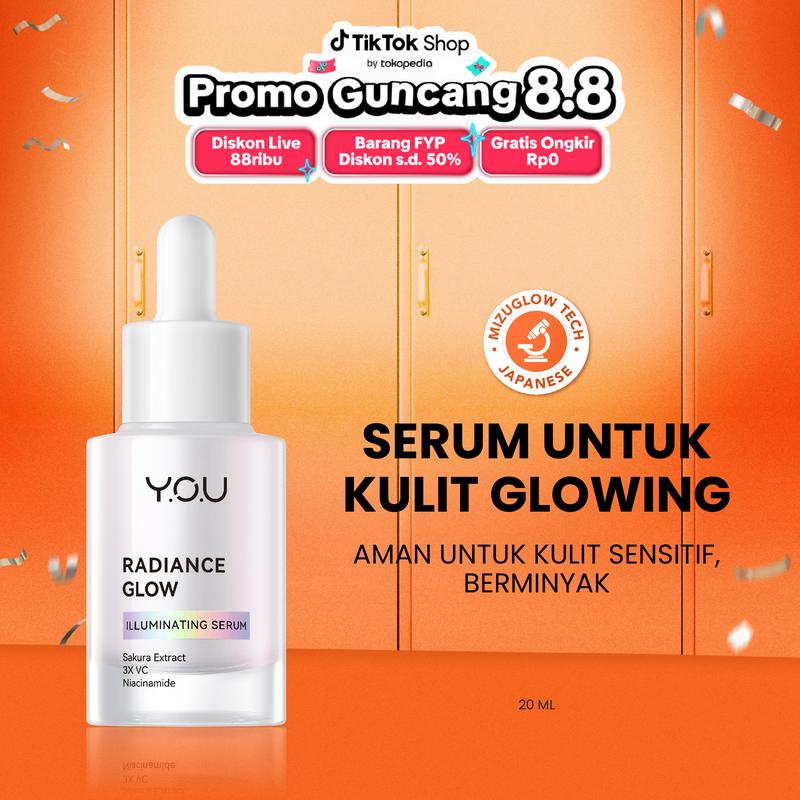 YOU Radiance Glow Illuminating Serum Brightening Vitamin C Niacinamide ...