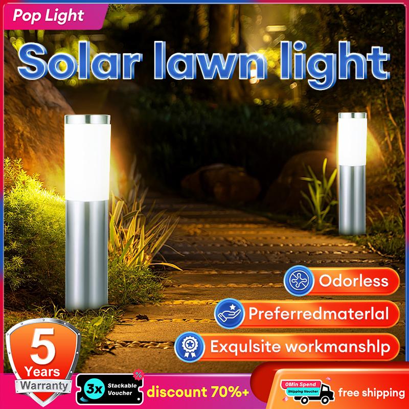 Solar Lampu Garden Pathway Lights Outdoor LED Lighting Ground Plug ...