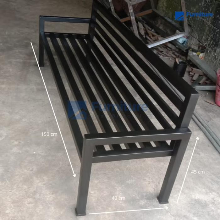 Jual kursi besi panjang / bangku teras minimalis / Chairs Furniture ...