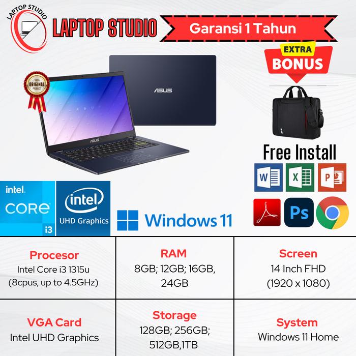 Jual Laptop Baru Asus vivobook 14 Intel Core i3 Gen13 | Intel Core i5 ...