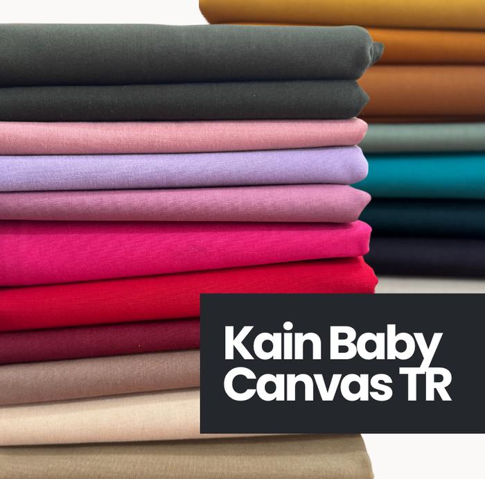 Jual Kain Bahan Baby Canvas TR harga per yard ECERAN - Cream Tua - Kota ...