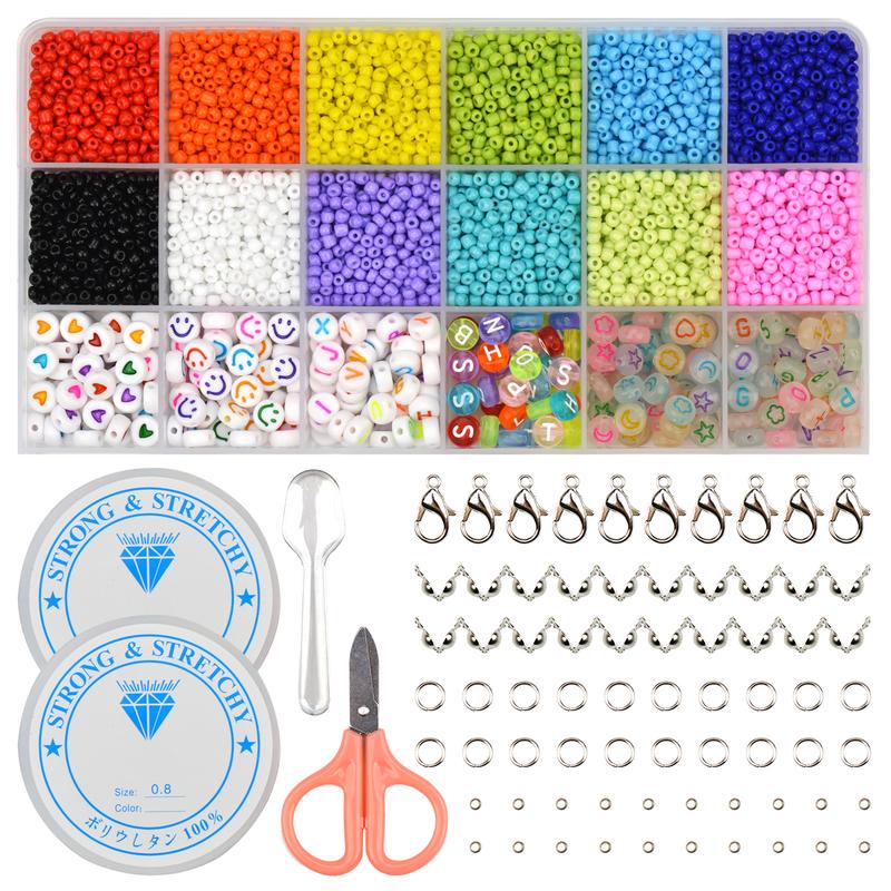 Bead Bracelet Making Kit 3mm Glass Beads for Jewelry Making Seed ...
