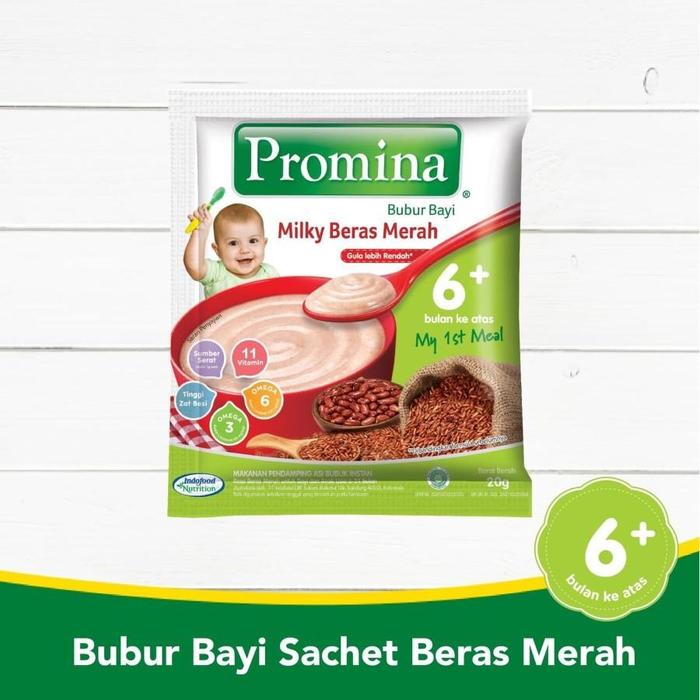 Jual 24 Pcs - Promina Bubur Bayi 6+ Beras Merah Sachet 20 Gr - Jakarta ...
