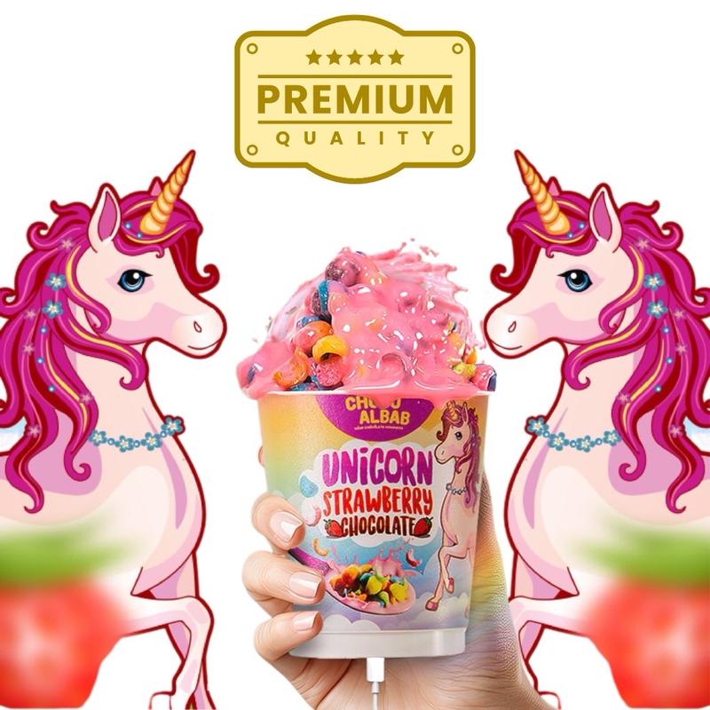 Choco Albab Signature Unicorn Strawberry Chocolate b40 Makanan - TikTok ...