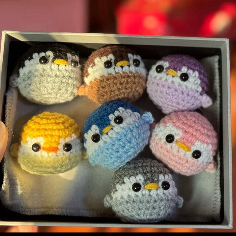 Gift set crochet mini penguins keychain - TikTok Shop Malaysia
