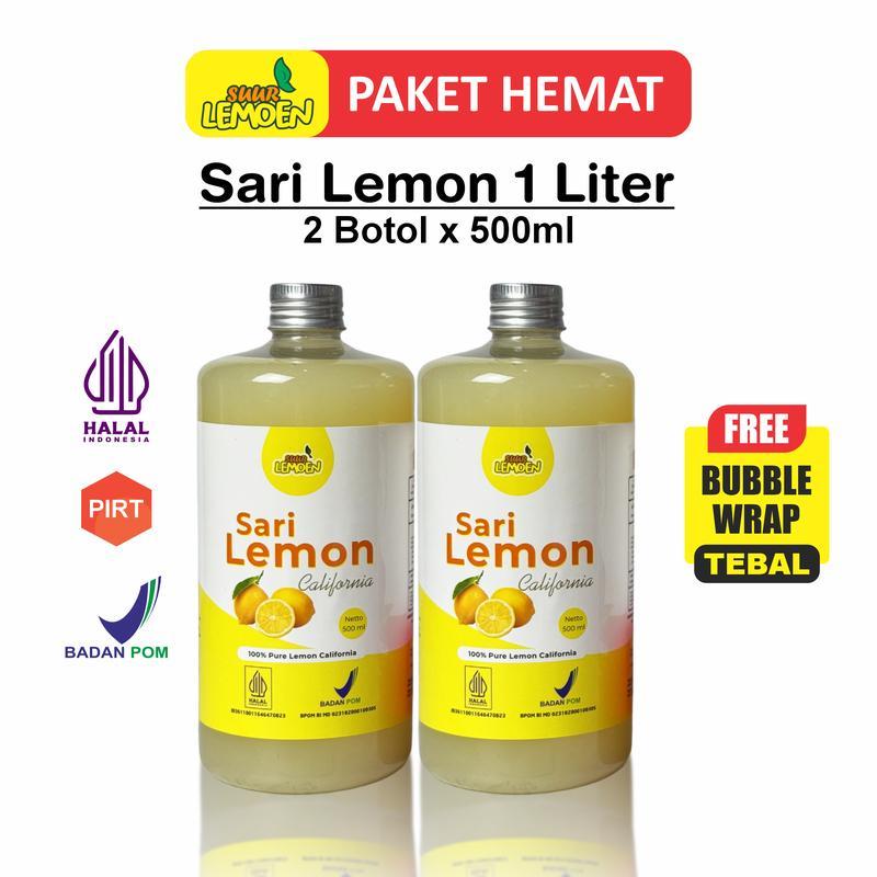 Suur Lemoen BPOM 1 Liter Sari Lemon Air Lemon Murni 2 btl 500ml - Shop ...