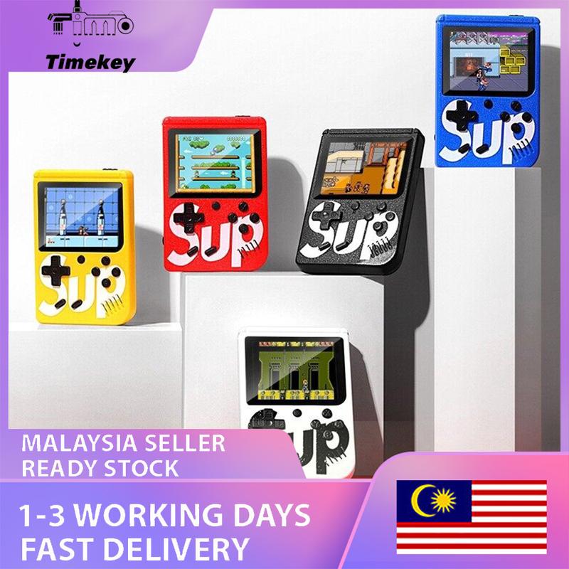 Konsol permainan genggam sup konsol permainan retro genggam ganda ...