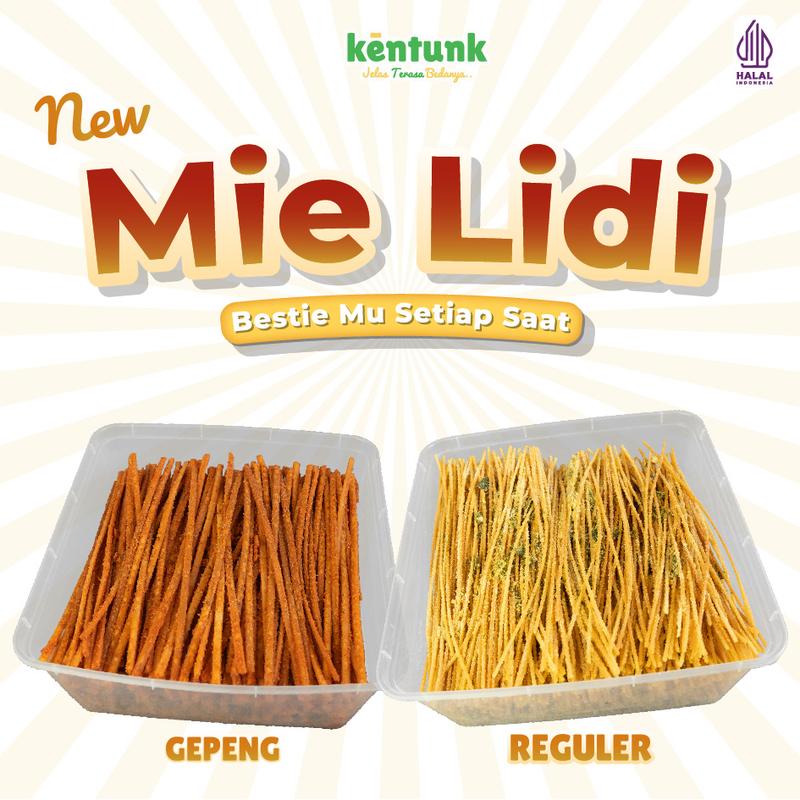 KENTUNK Mie Lidi Besar Kecil Reguler Gepeng Snack Keluarga - - Shop ...