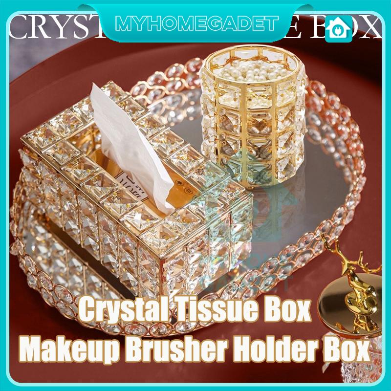 Modern Gold Crystal Tissue Box Holder Kotak Tisu Emas Krista - TikTok ...