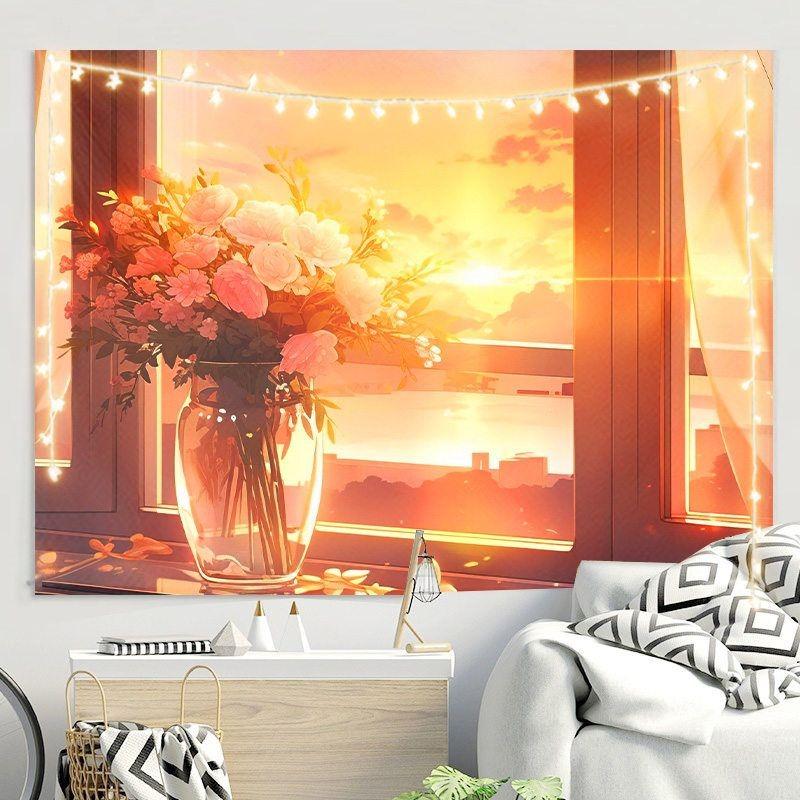 Kain Gantung, Pemandangan Tingkap, Kain Latar Belakang Segar - TikTok Shop Malaysia