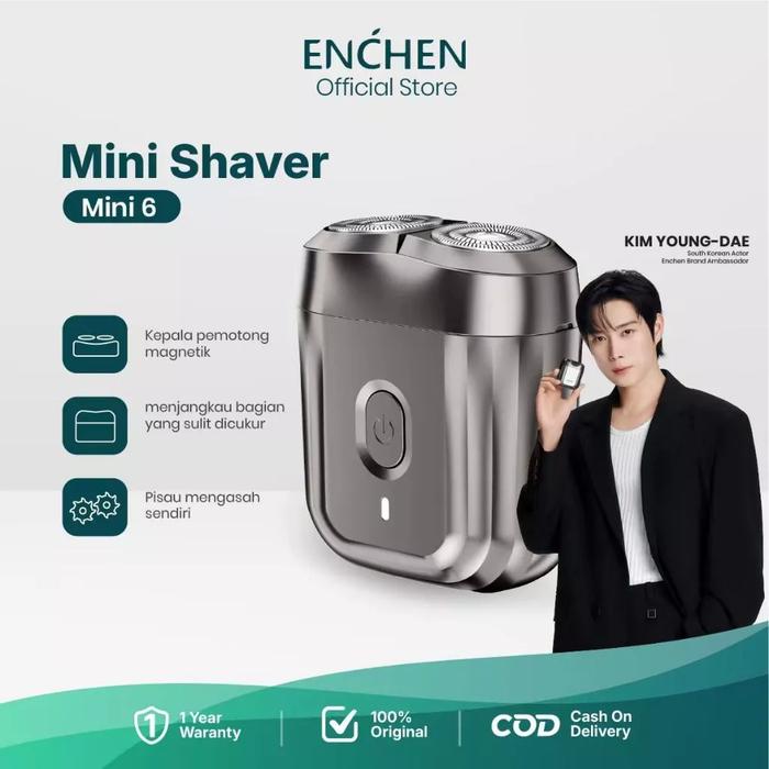 Promo ENCHEN Mini 6 Shaver Alat Cukur Jenggot Elektrik Waterproof ...