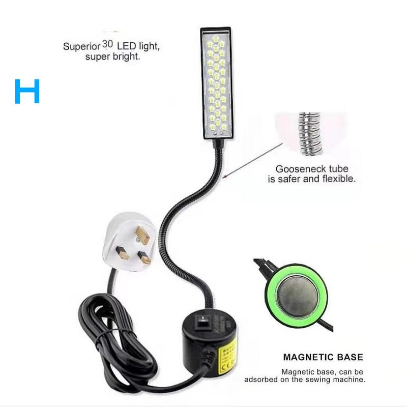 High Quality 30 LED LIGHT LAMP SEWING MACHINE MEGNETIC BASE SWITCH ...
