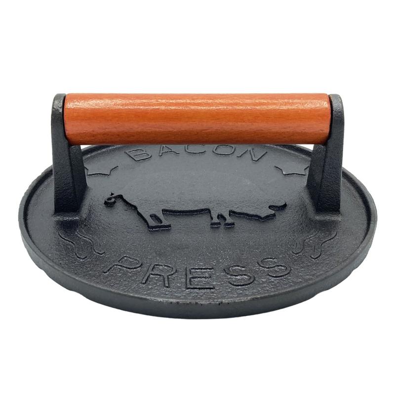 Round Cast Iron Meat Press Kitchen Burger Press Meat Beef Food - TikTok ...