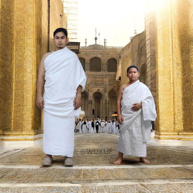 KAIN EHRAM/IHRAM DEWASA DAN BUDAK COTTON 100% Fabrics Soft Textiles ...