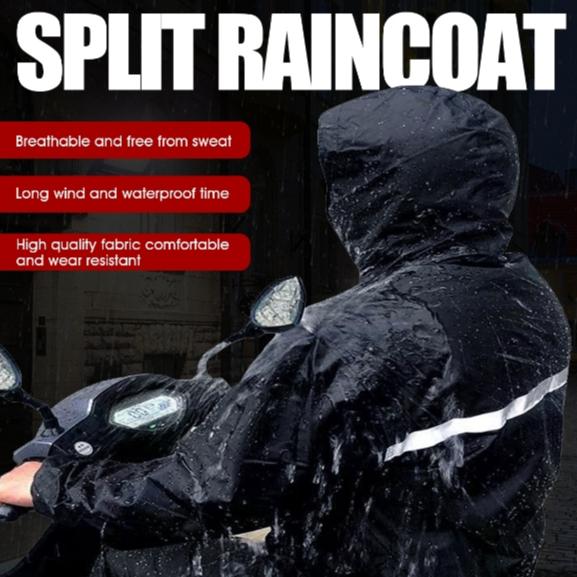 RaincoatWater Resistant Glow in the Dark Stripe OriginalReflective ...