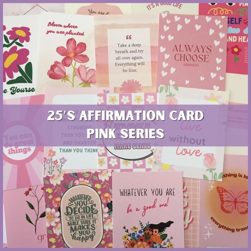 25s PINK SERIES AFFIRMATION CARDS - TikTok Shop Malaysia