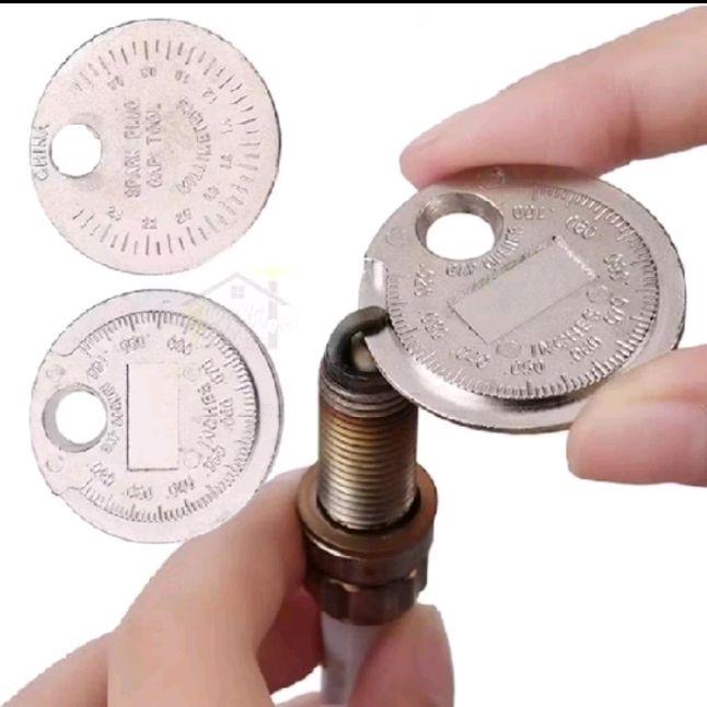 feeler gauge alat ukur celah busi motor mobil bentuk coin - Shop ...