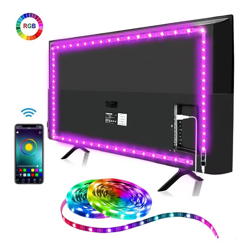 Smart RGB Bluetooth USB LED Strip Light SMD3535 TV PC Game Backlight ...